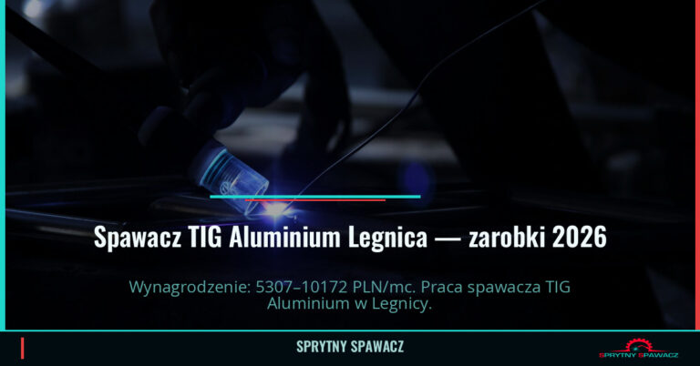 Zarobki spawacza TIG Aluminium w Legnicy – Czerwiec 2026
